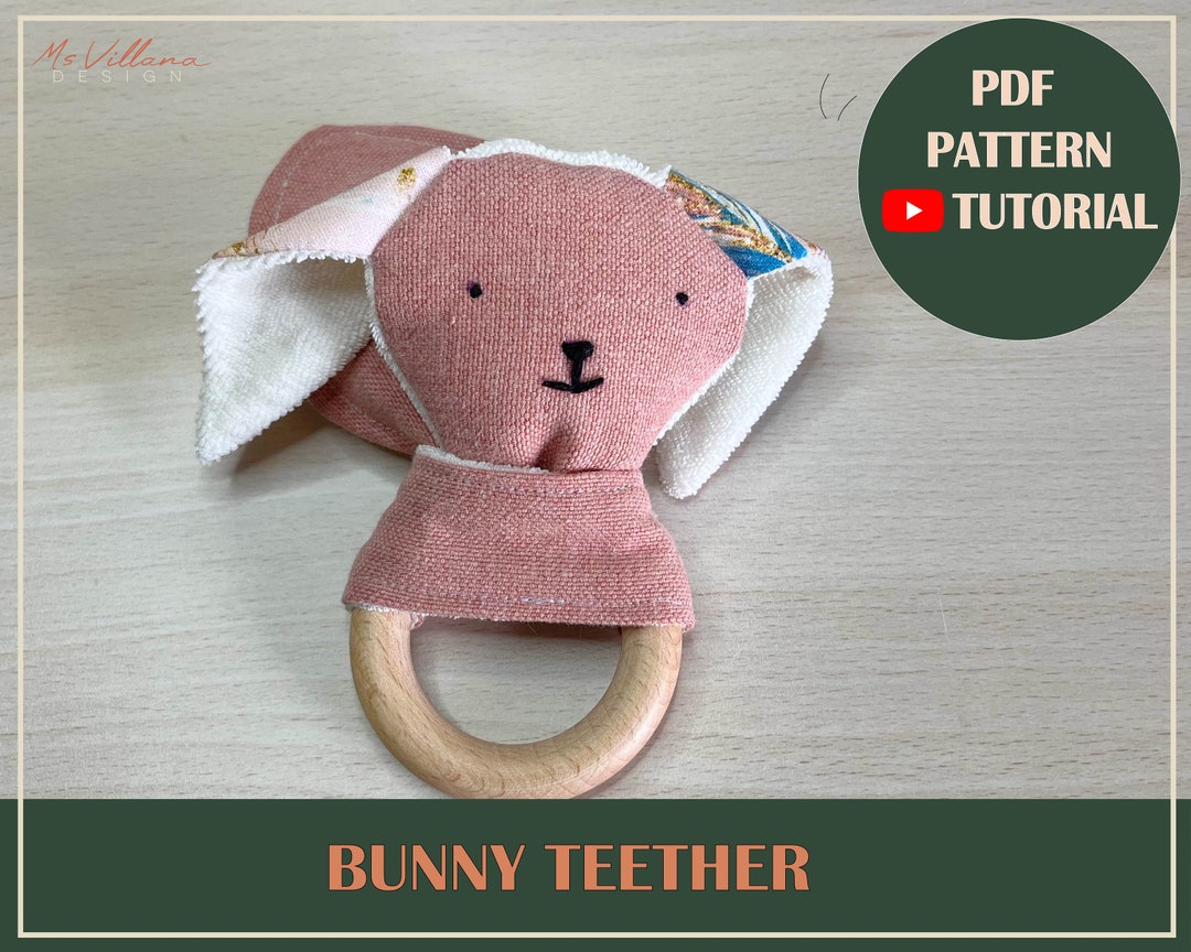 Bunny, Fox and Bear Teether Pattern, Baby Teether Pattern PDF - Etsy