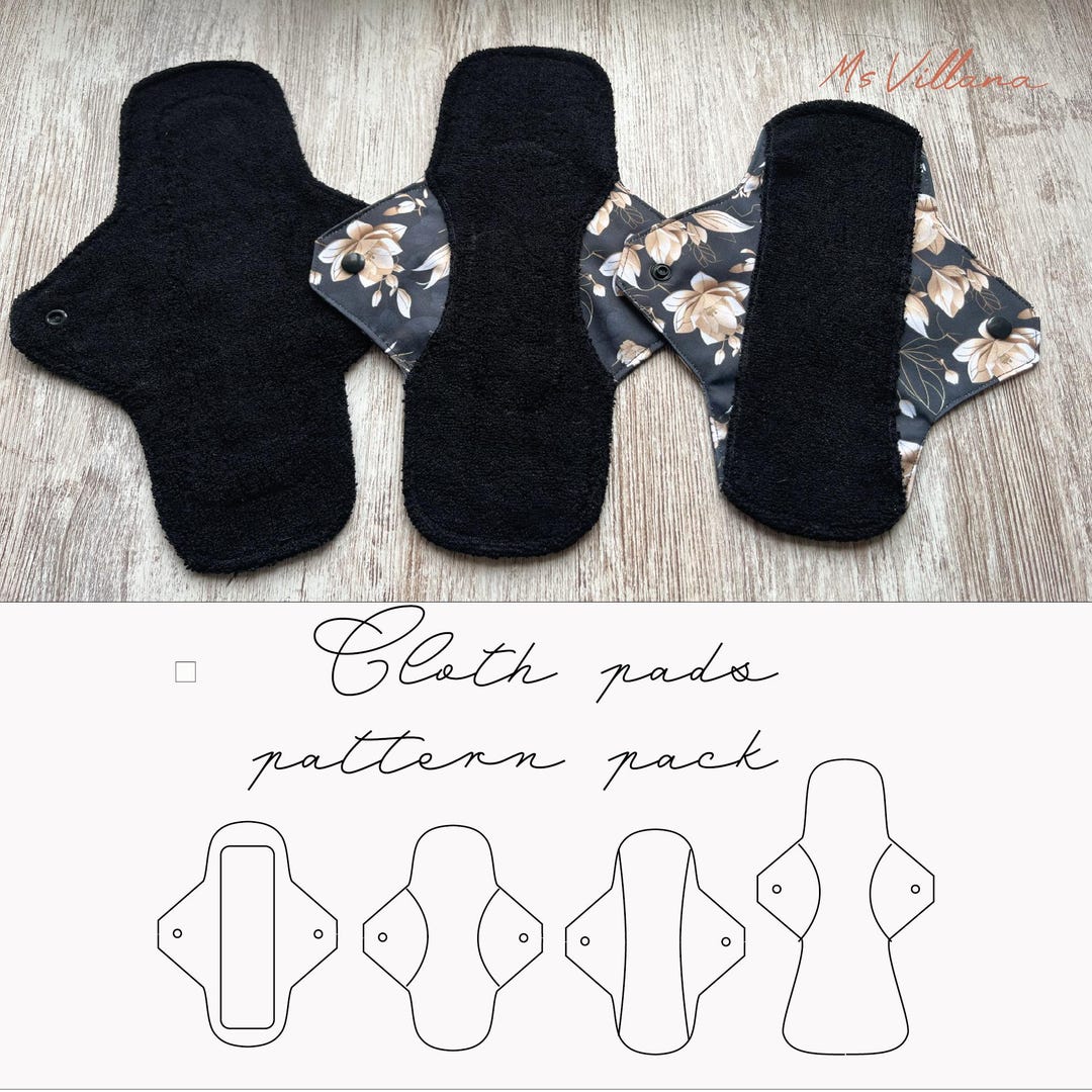 Cloth Pad Pattern Pack, Reusable Period Pads Pattern PDF and ...