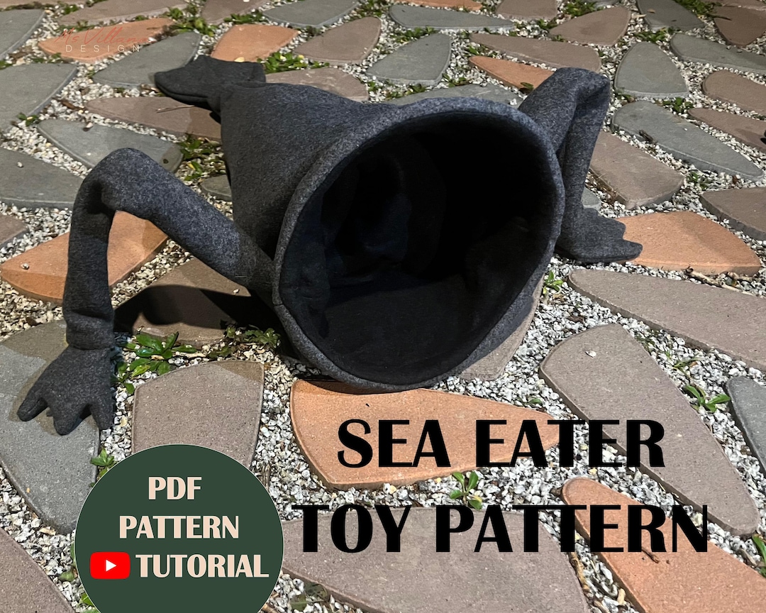 Sea Eater Toy Sewing Pattern: DIY Plush Creature (PDF Pattern) - Etsy
