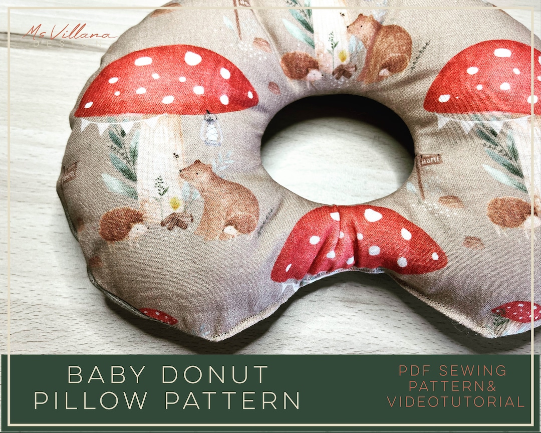 Baby Donut Pillow Sewing Pattern: Stroller & Crib (PDF Pattern) - Etsy