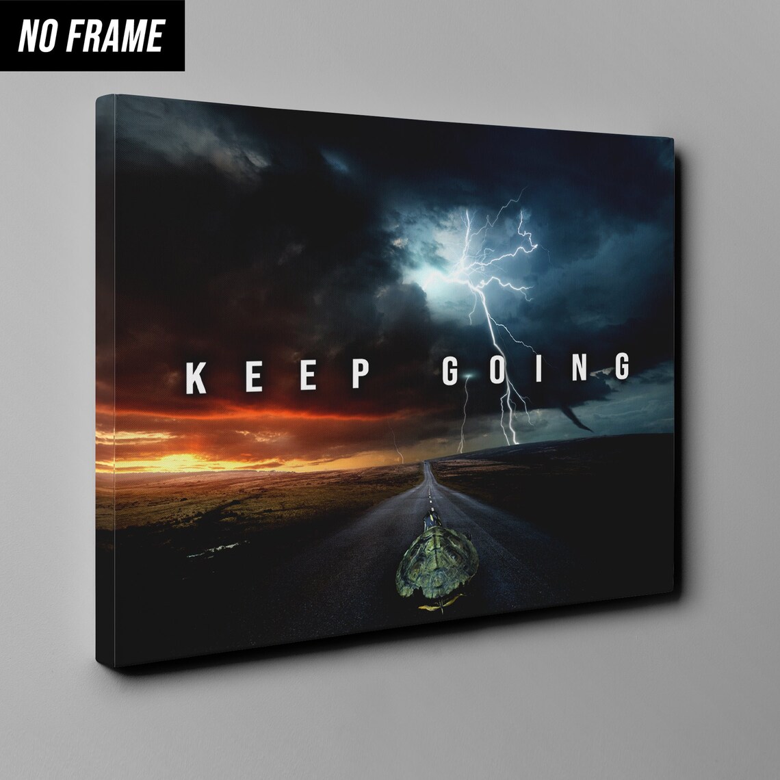 KEEP GOING TURTLE Motivational Canvas Motivational - Etsy