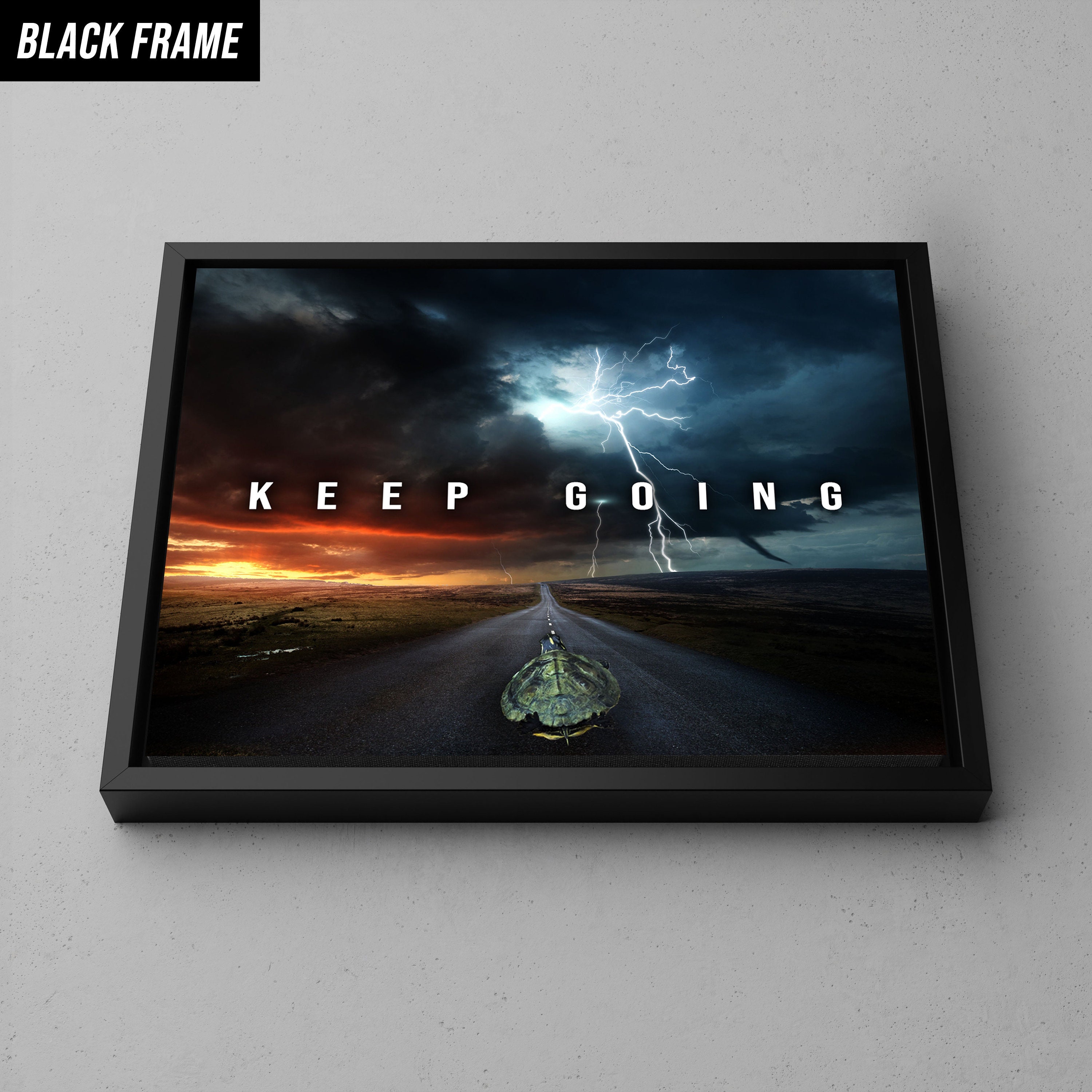 KEEP GOING TURTLE Motivational Canvas Motivational - Etsy