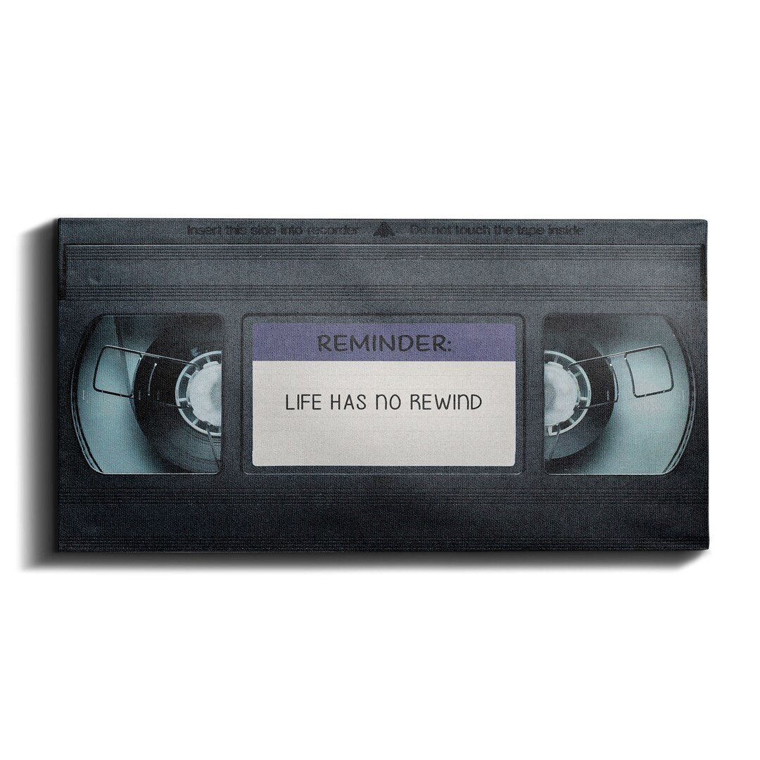 Life Has No Rewind DVD Player Cassette Canvas Art Wallart - Etsy