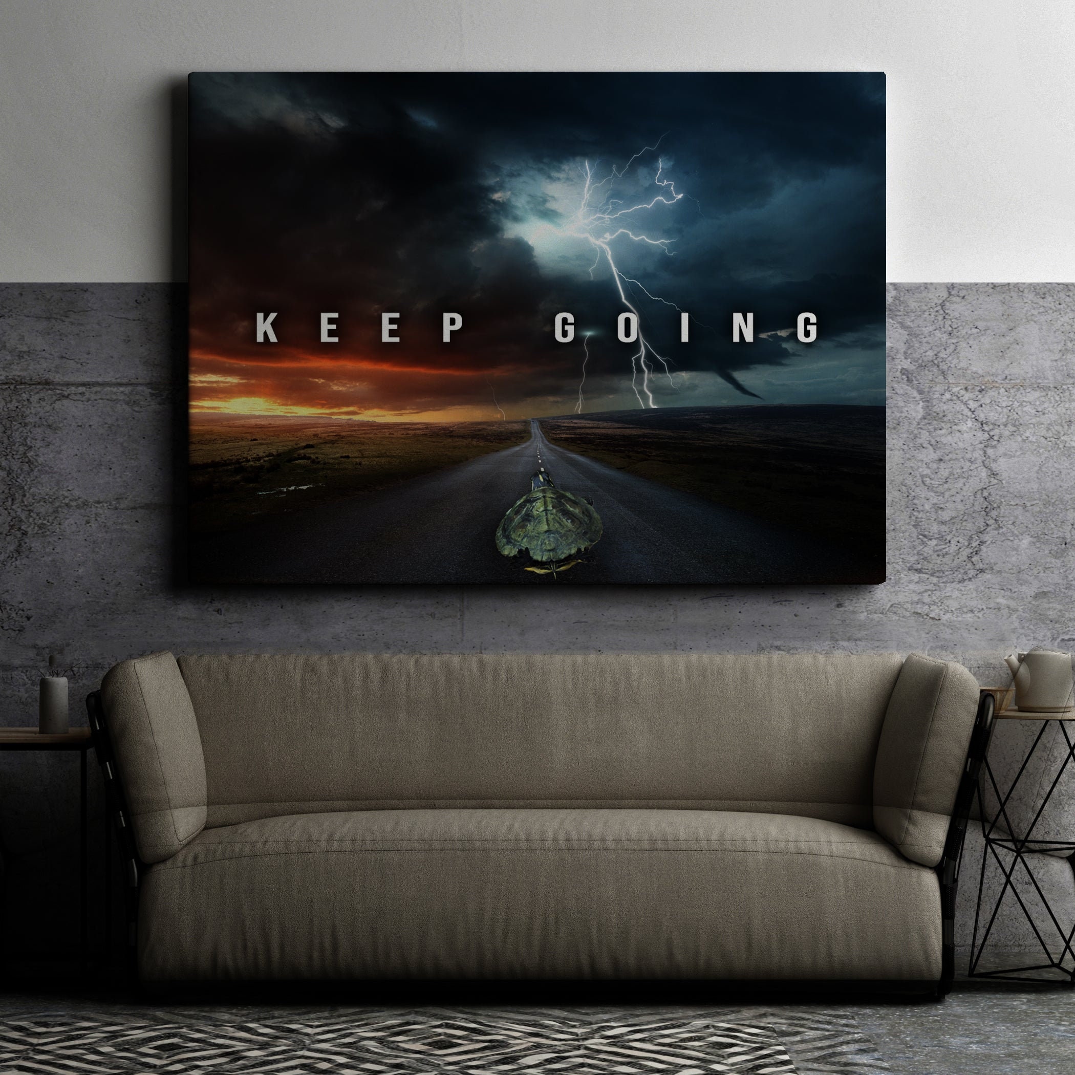 KEEP GOING TURTLE Motivational Canvas Motivational - Etsy