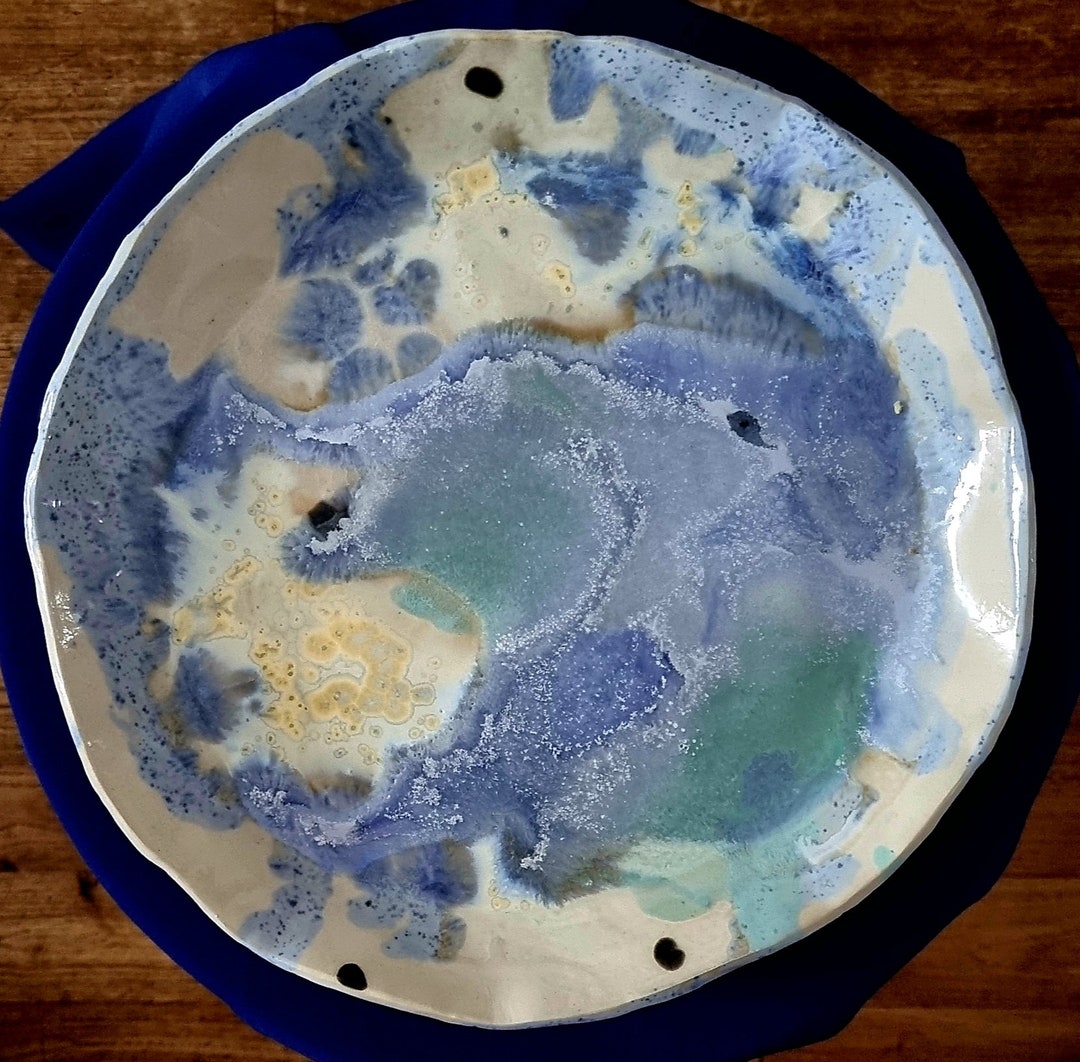 Pretty Glazed Ceramic stoneware Plate. Handmade and Direct From the ...