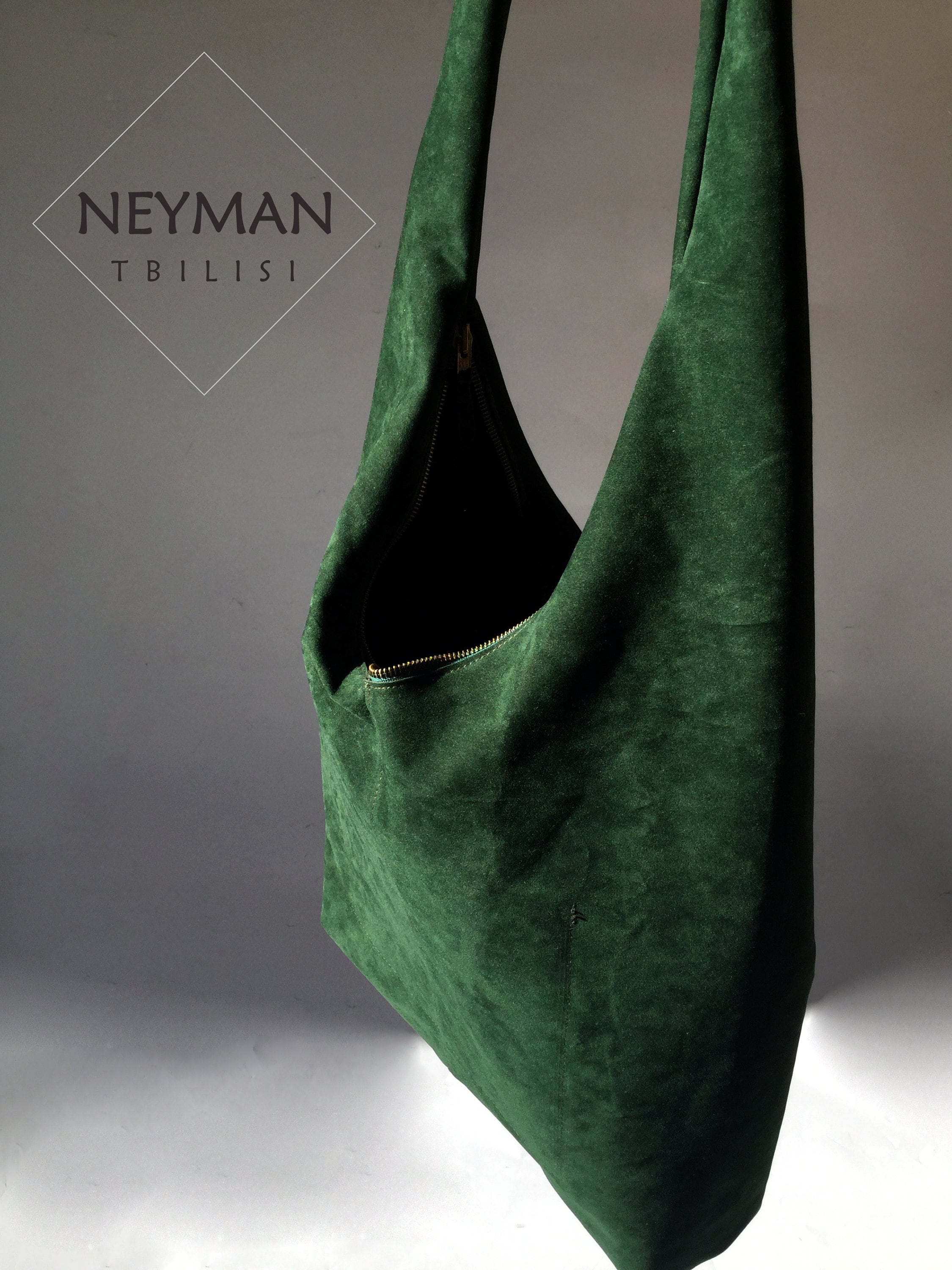 Forest Green Vegan Suede Leather Boho Shoulder Bag - Etsy