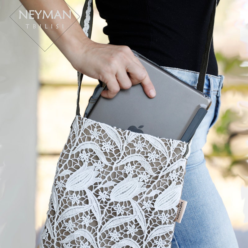 Lace Tote Bag - Etsy