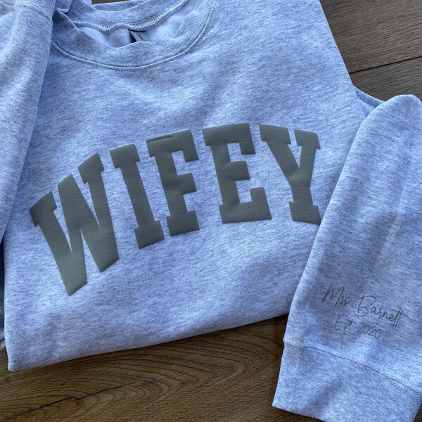 Puff Vinyl Crewnecks - Etsy