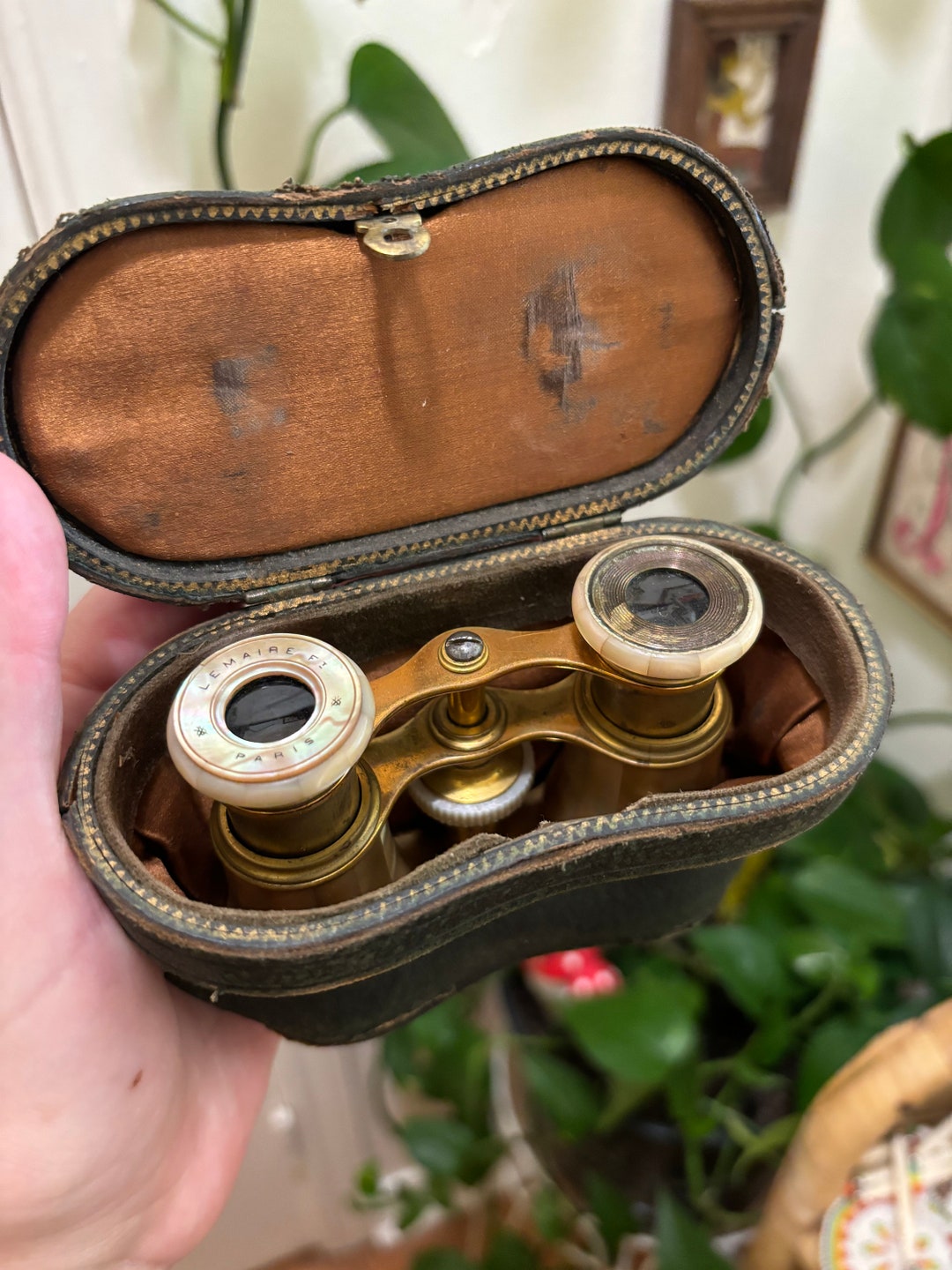 Antique Lemaire Fi Paris Opera Glasses With Black Leather Case Glasses ...