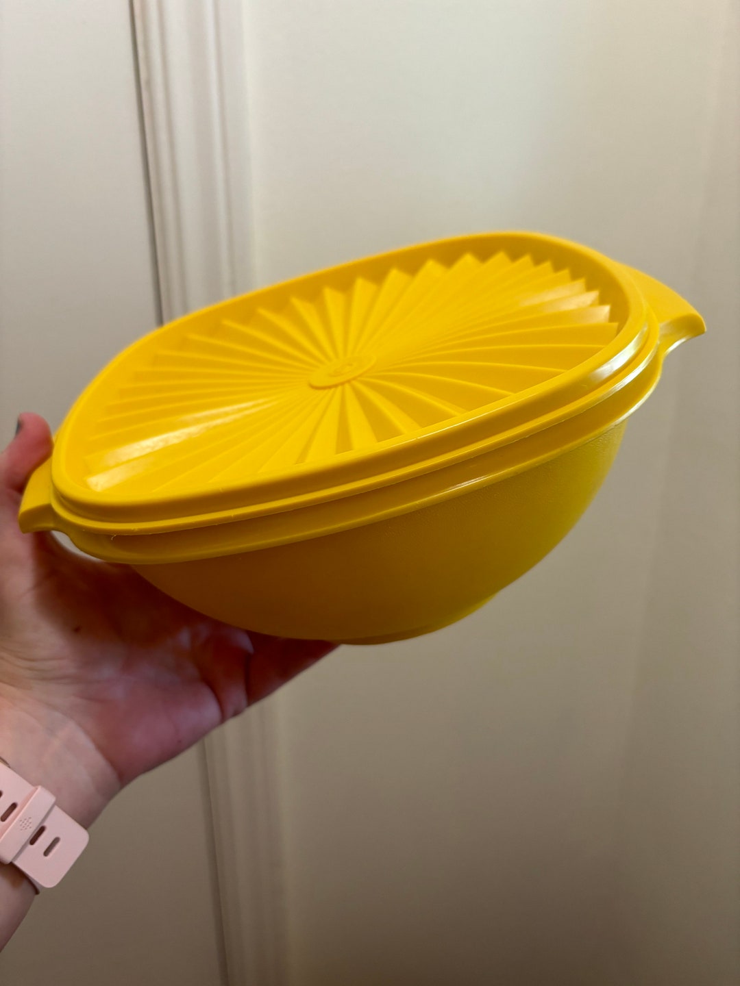 Vintage Tupperware Harvest Servalier Container Yellow Tupperware ...
