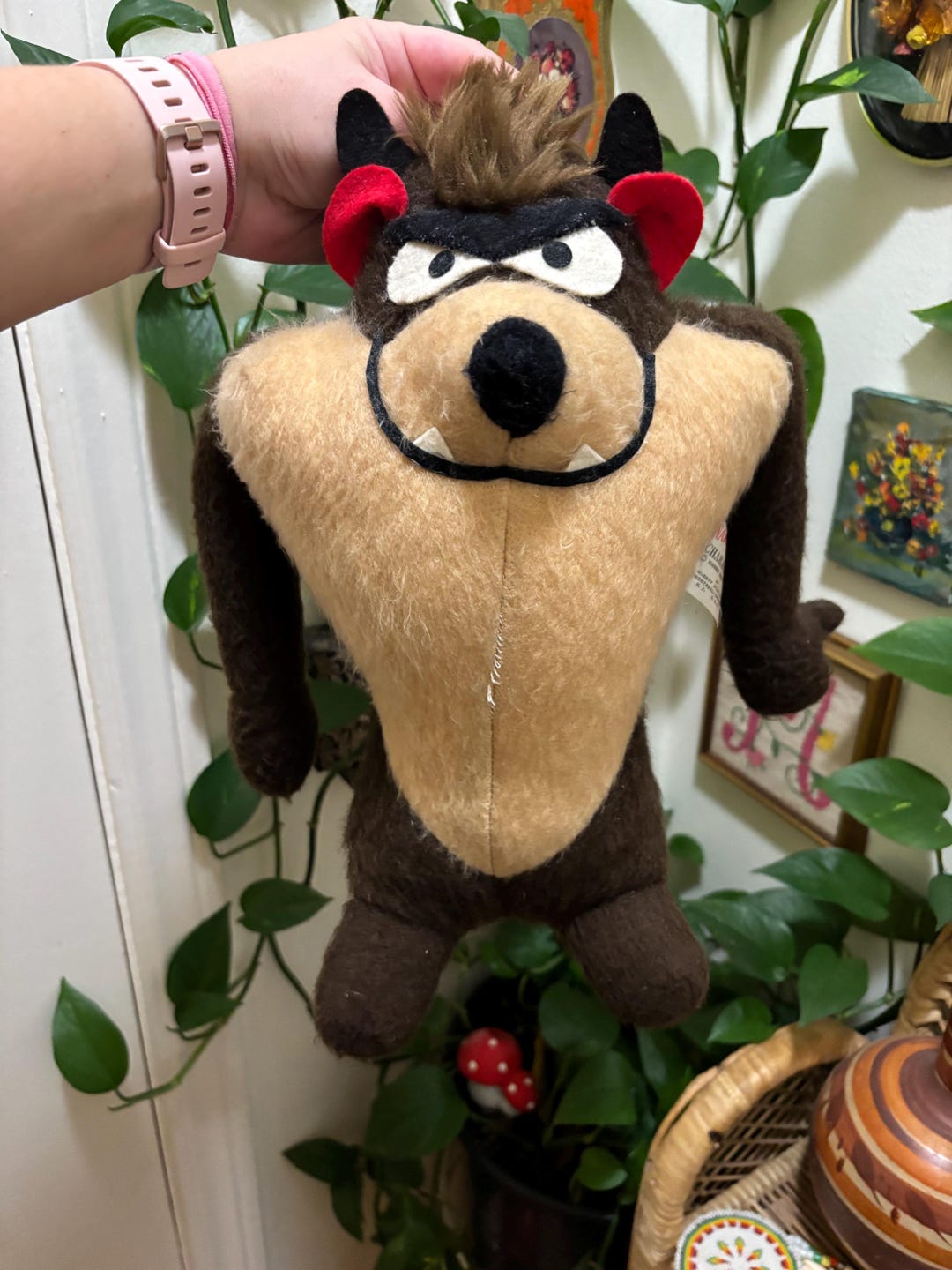 1971 Warner Brothers Tasmanian Devil Plush Vintage Looney Tunes Stuffed ...