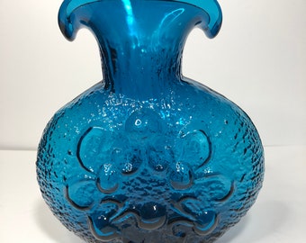 Blenko Blue Pitcher | Etsy