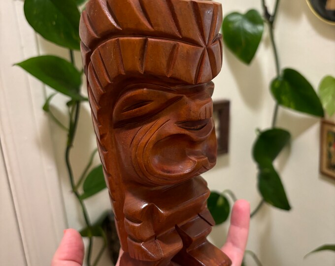 Milo Wood Hawaii Akua Happiness and Good Fortune 7in Tall Polynesian ...