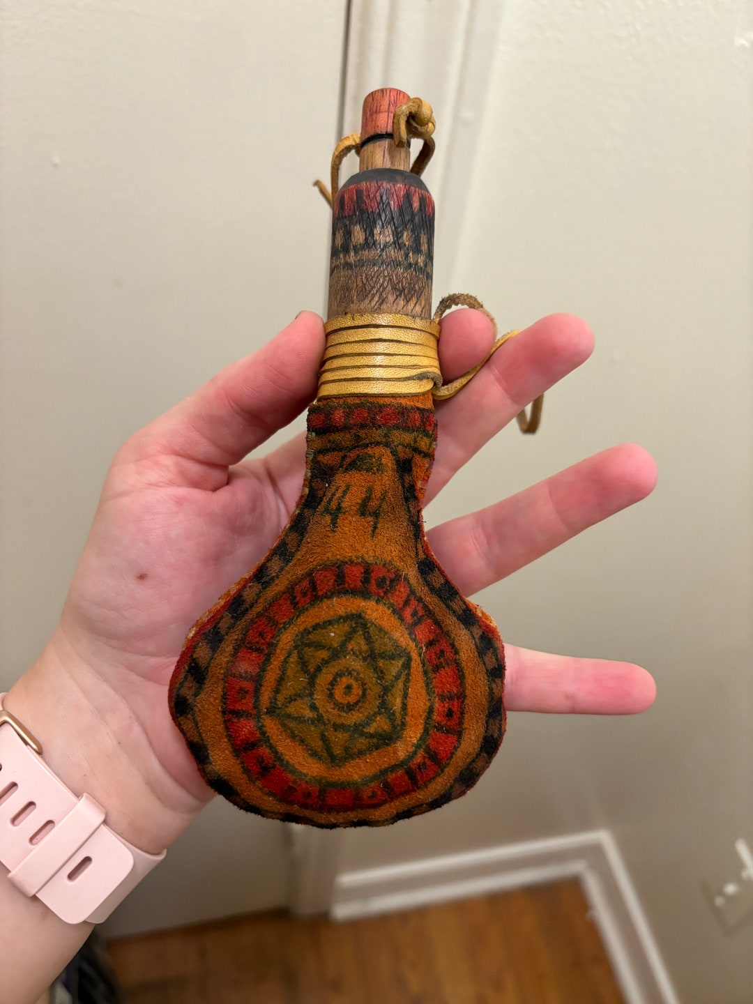 Native American Vintage Leather Musket Ball Bag Flint Bullet Bag ...