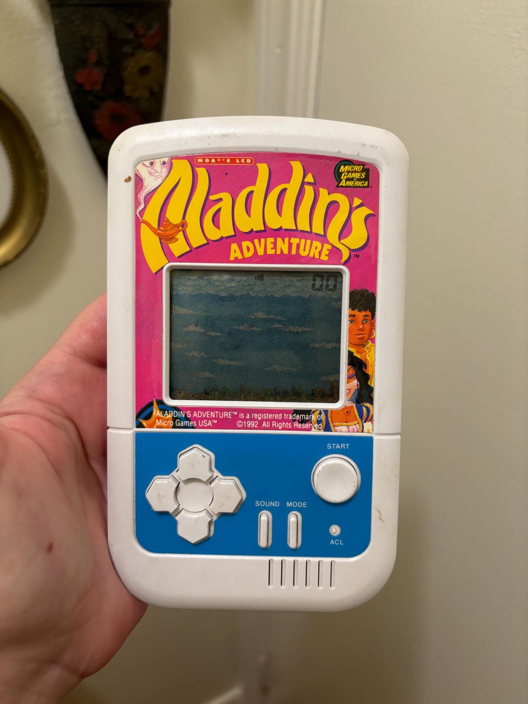 Vintage Hand Held Video Game 90s 1990s Aladdin’s Adventure Micro Games ...