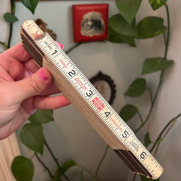 Vintage Wooden Ruler - Etsy