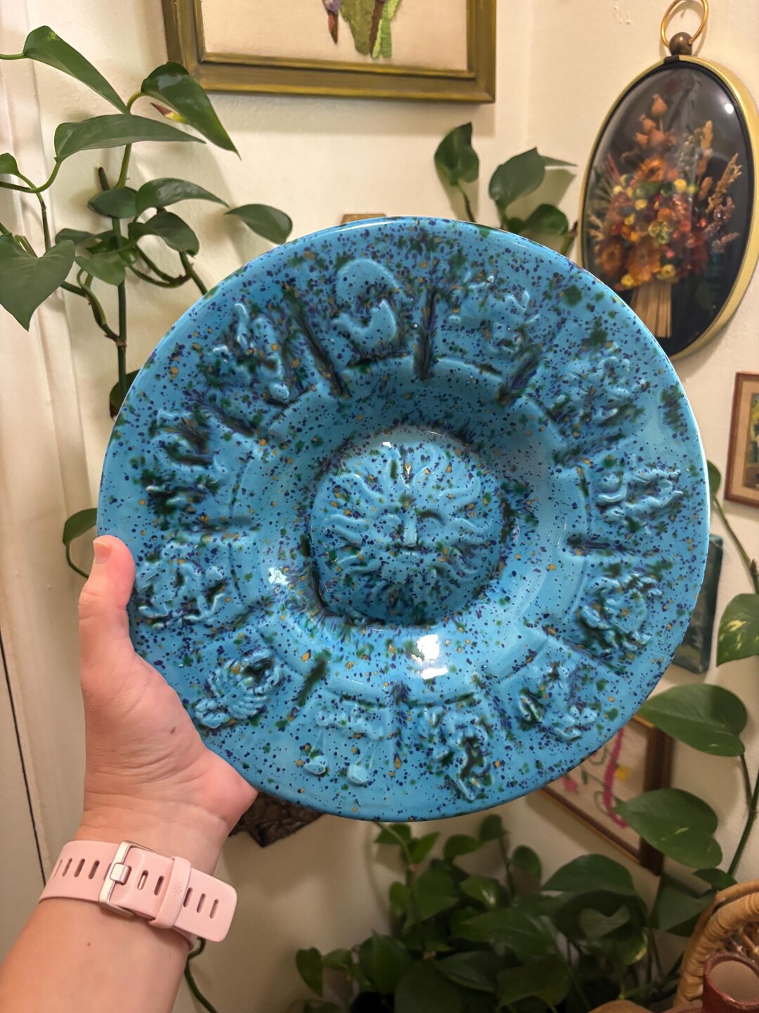 Vintage 70s 1970s Ceramic Astrology Ceramic Horoscope Zodiac Signs Sun ...