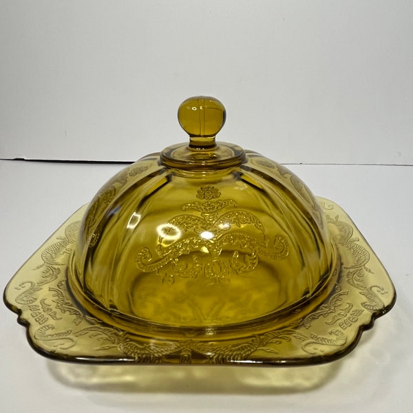 Madrid Pattern Amber Depression Federal Glass - Etsy