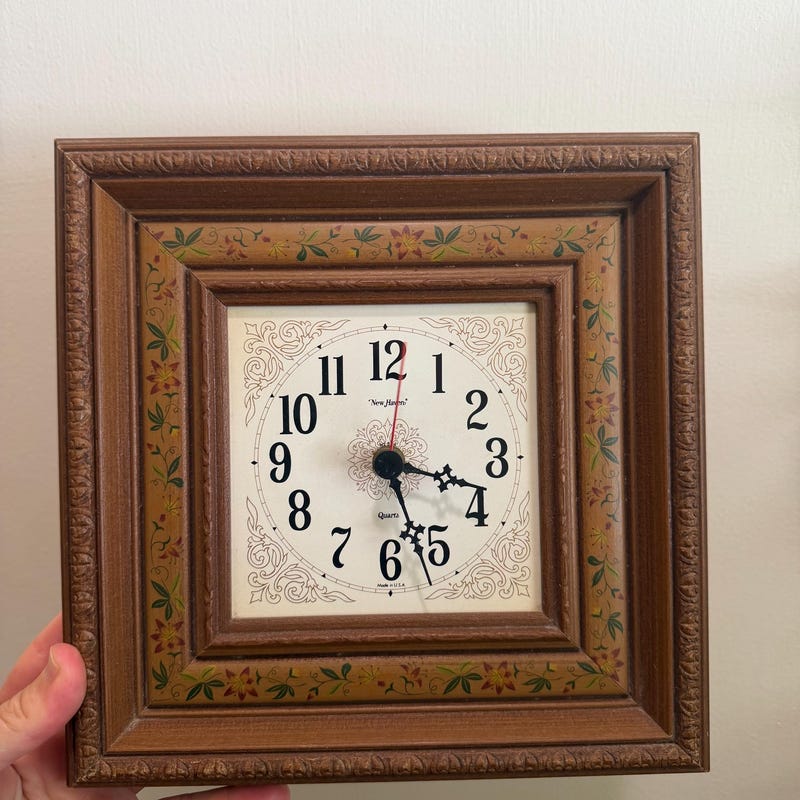 Vintage 1980's Wall Clock - Etsy
