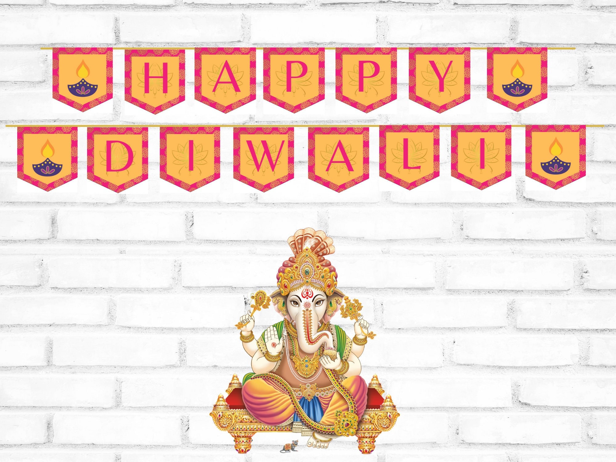 Happy Diwali Banner Printables