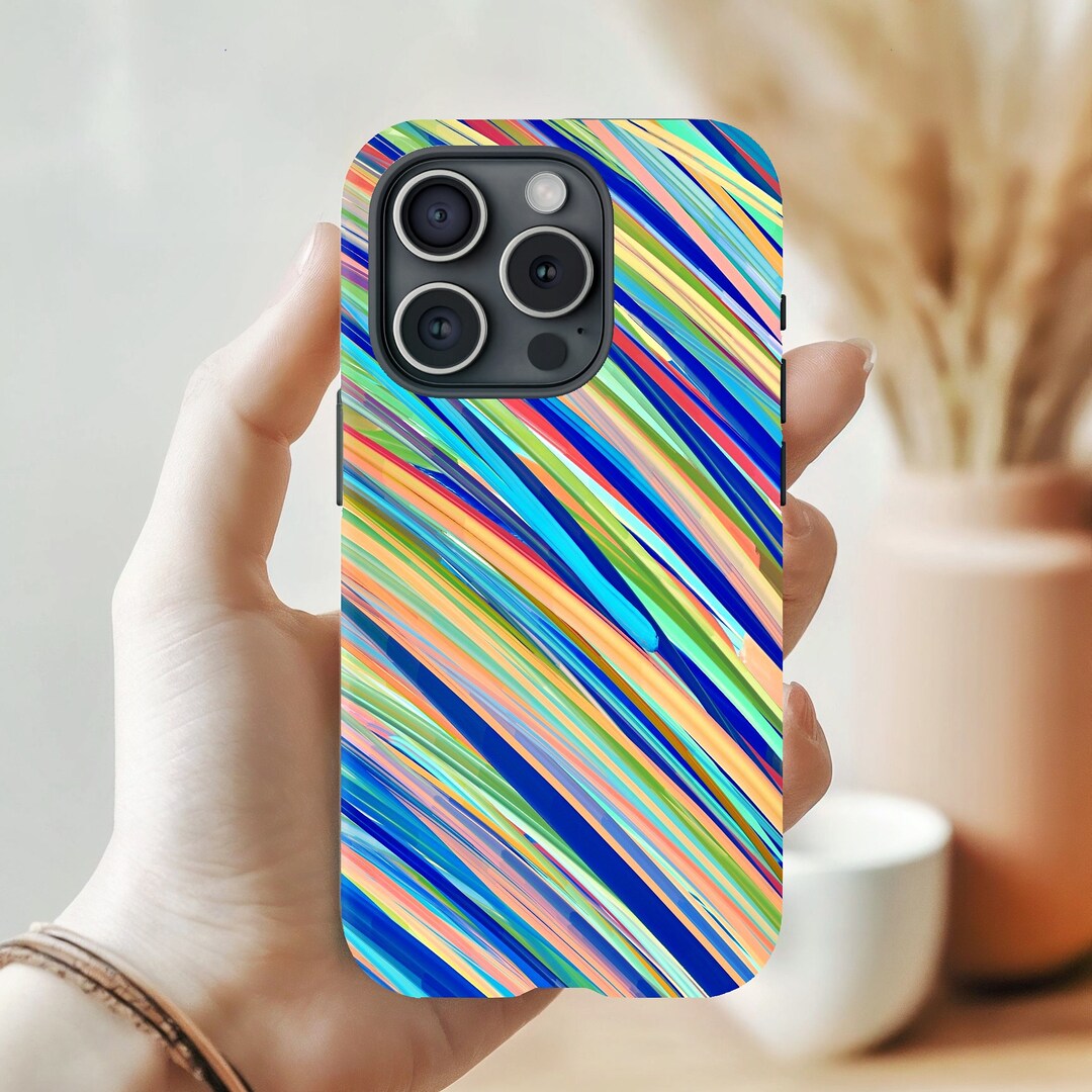 Colorful Abstract Paint Swirl Magsafe Cellphone Case for iPhone 13 14 ...