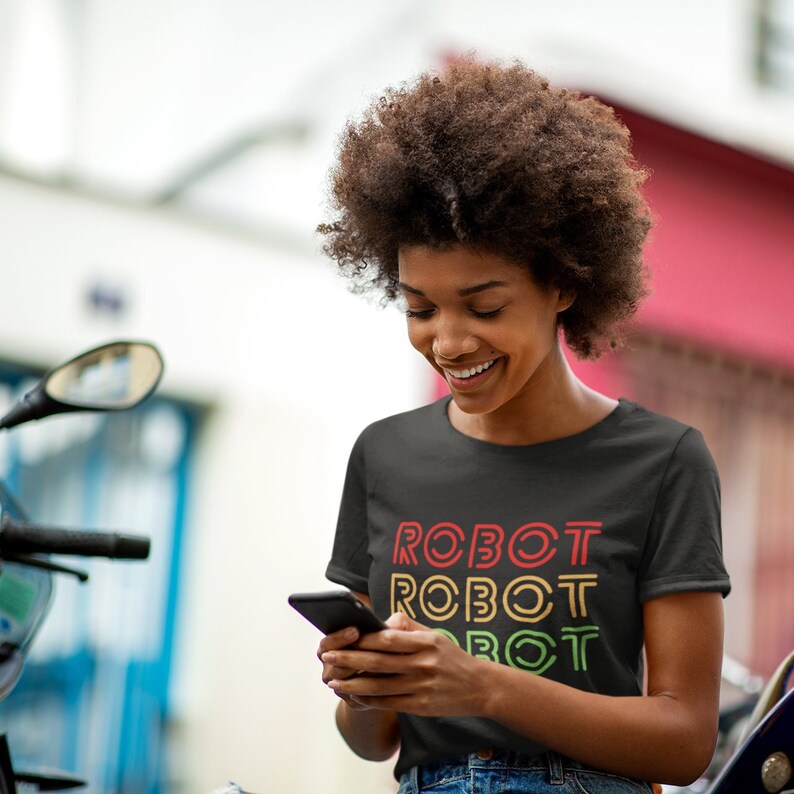 South African Robot Traffic Light Red Orange Green Printed on | Etsy