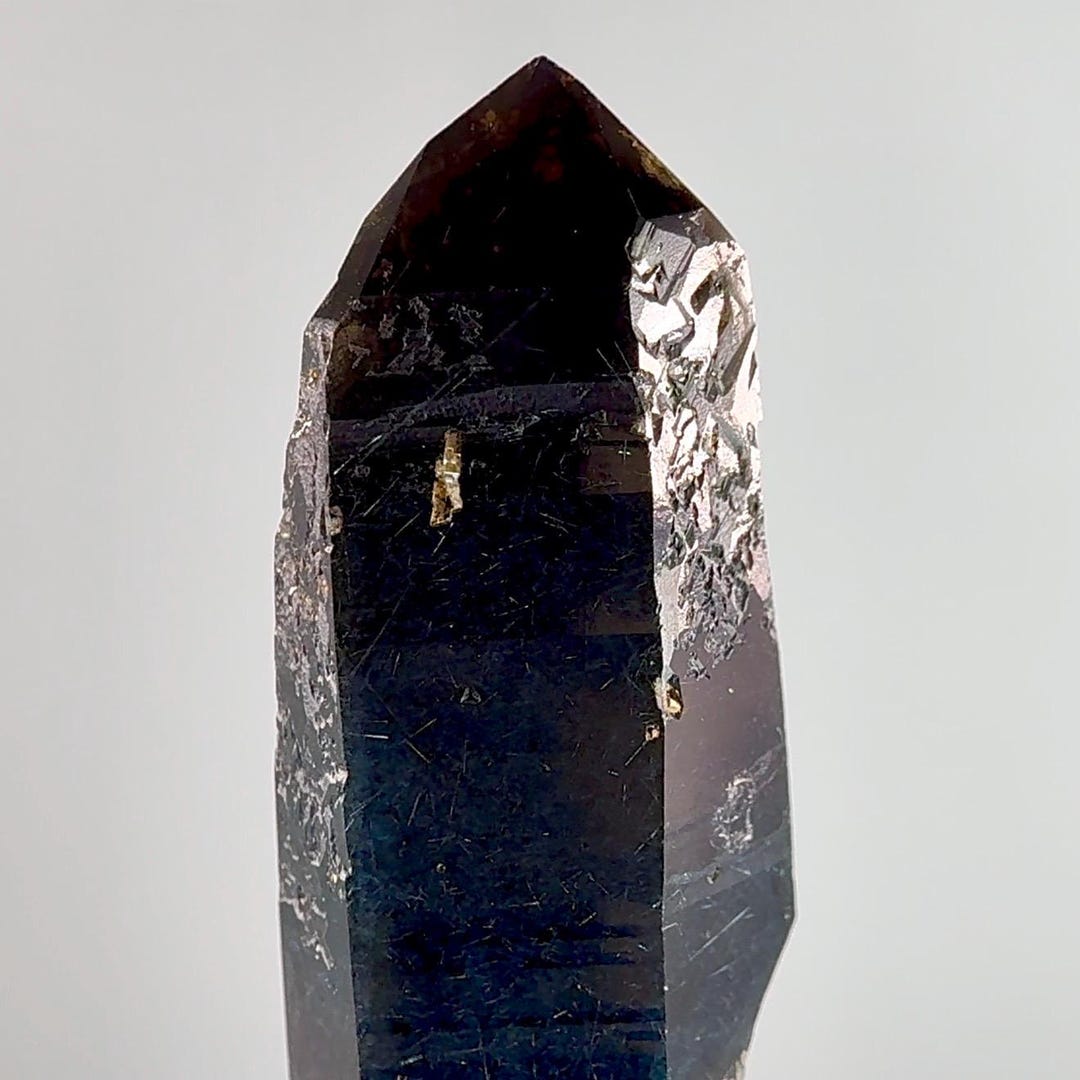 Rare Amphibole Malawi Smoky Quartz - Blue Black Riebeckite Phantom ...