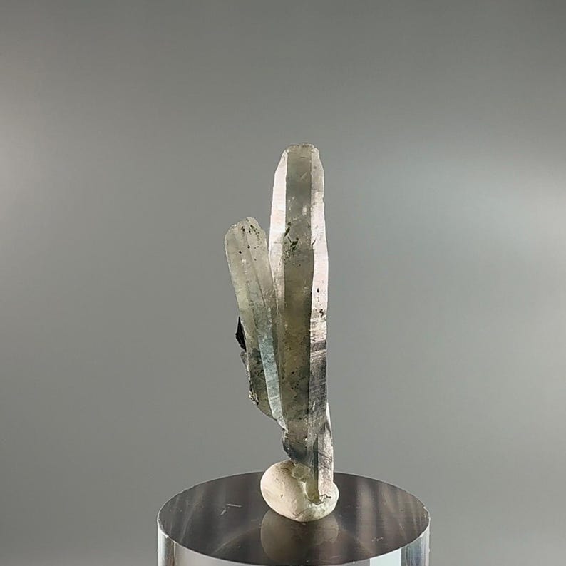 Rare Blue Phantom Malawi Smoky Quartz Cluster - Riebeckite Amphibole ...