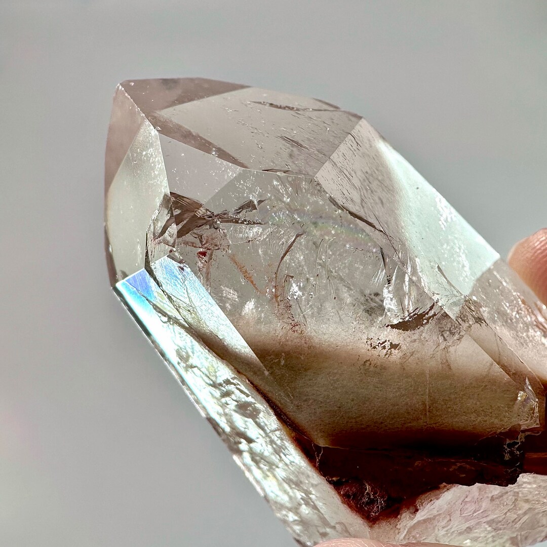 Gorgeous Rainbow Filled Devic Temple Amphibole in Quartz From Brazil 43 ...