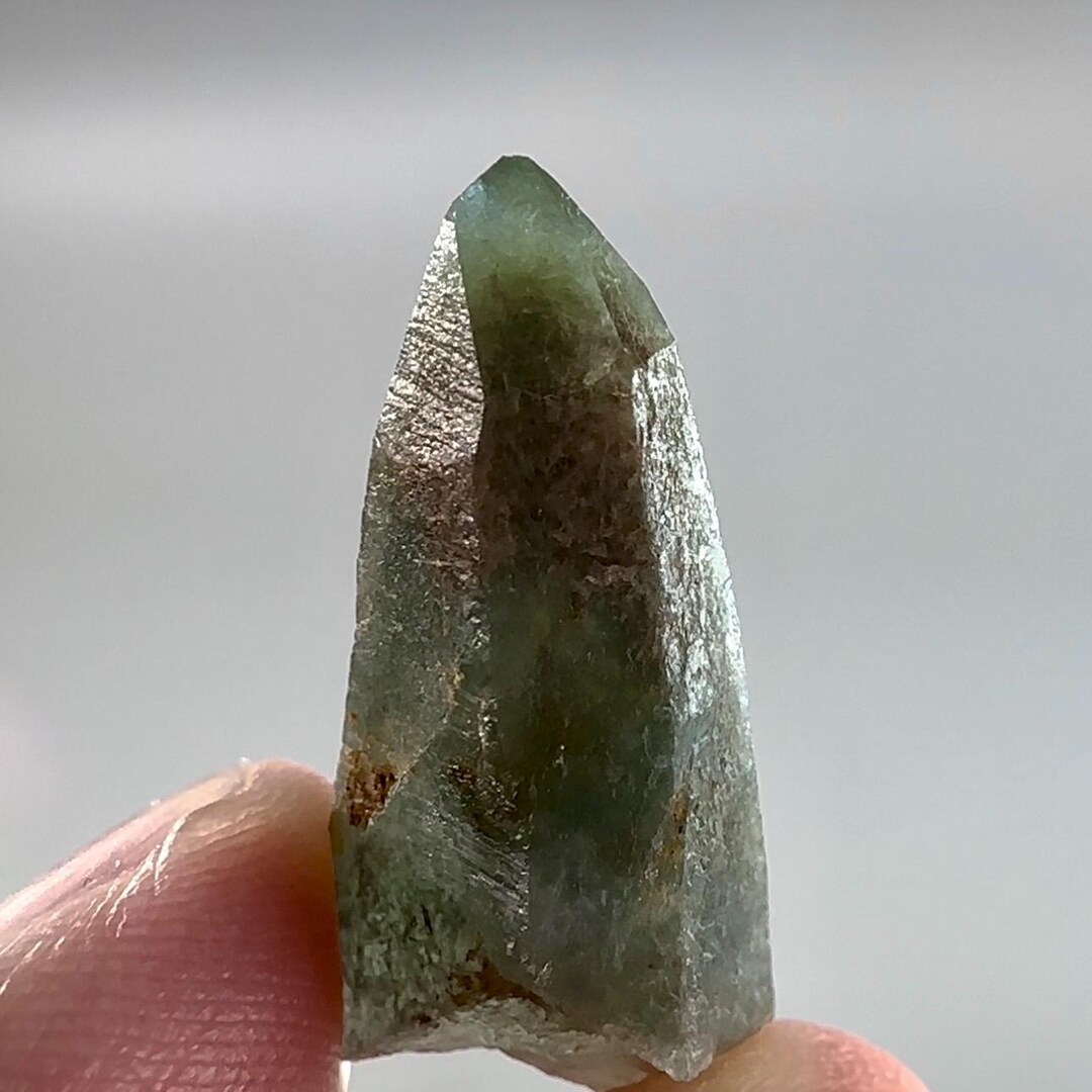 Rare Tabby Blue-green Riebeckite Amphibole Phantom Malawi Smoky Quartz ...
