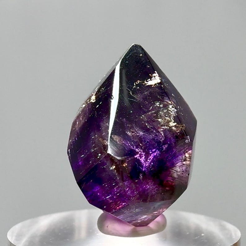 RARE Gem Grade Grape Jelly Amethyst - Elestial, Harlequin, Glitter ...