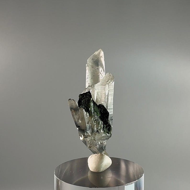 Rare Blue Phantom Malawi Smoky Quartz Cluster - Riebeckite Amphibole ...