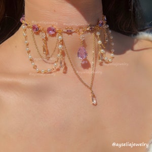 Royalcore Necklace, Bridgerton Jewelry, Bride Jewelry, Coquette ...