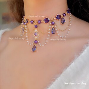 Royalcore Necklace, Bridgerton Jewelry, Bride Jewelry, Coquette ...