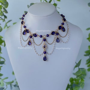 Royalcore Necklace, Bridgerton Jewelry, Bride Jewelry, Coquette ...