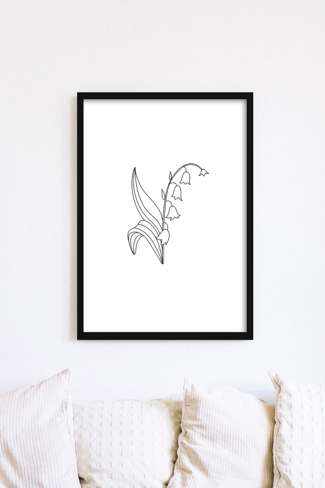 May Lily of the Valley Birth Flower Line Art - Etsy