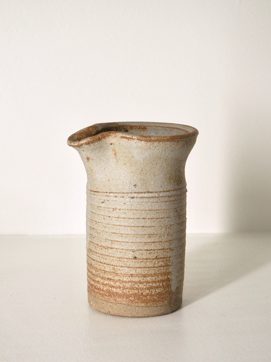 Handmade Stoneware Spouted Pitcher - Etsy