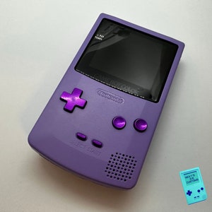 Game Boy Color Pro Mod Funny Playing IPS Giltesa USBC Rechargeable ...