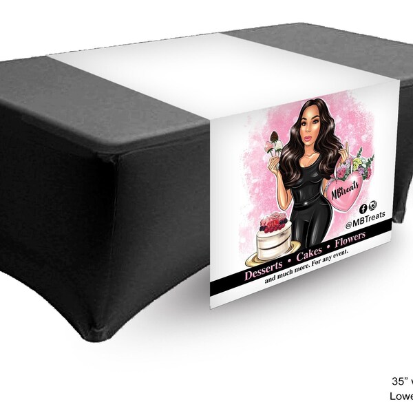 Table Banner With Logo - Etsy