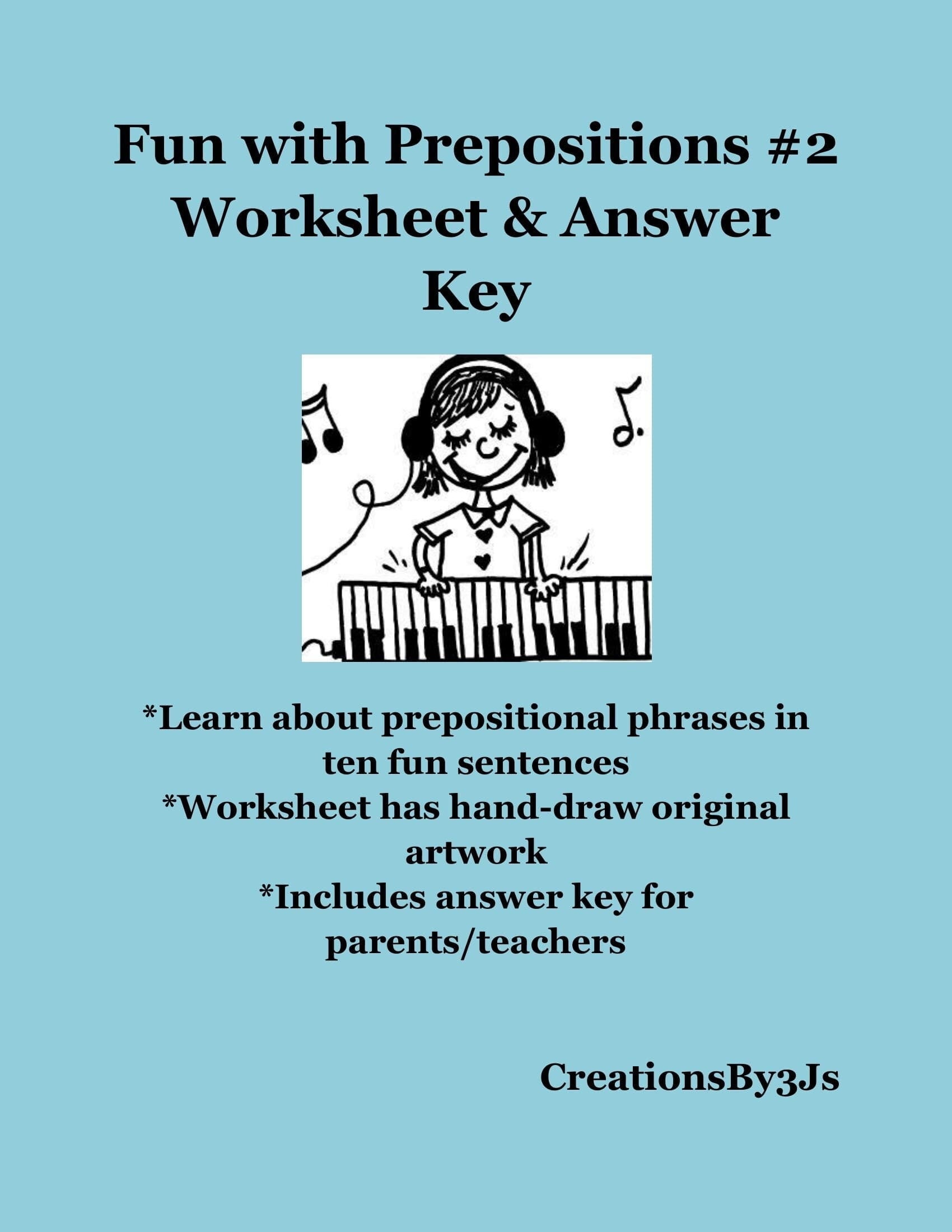 Prepositional Phrase Worksheet