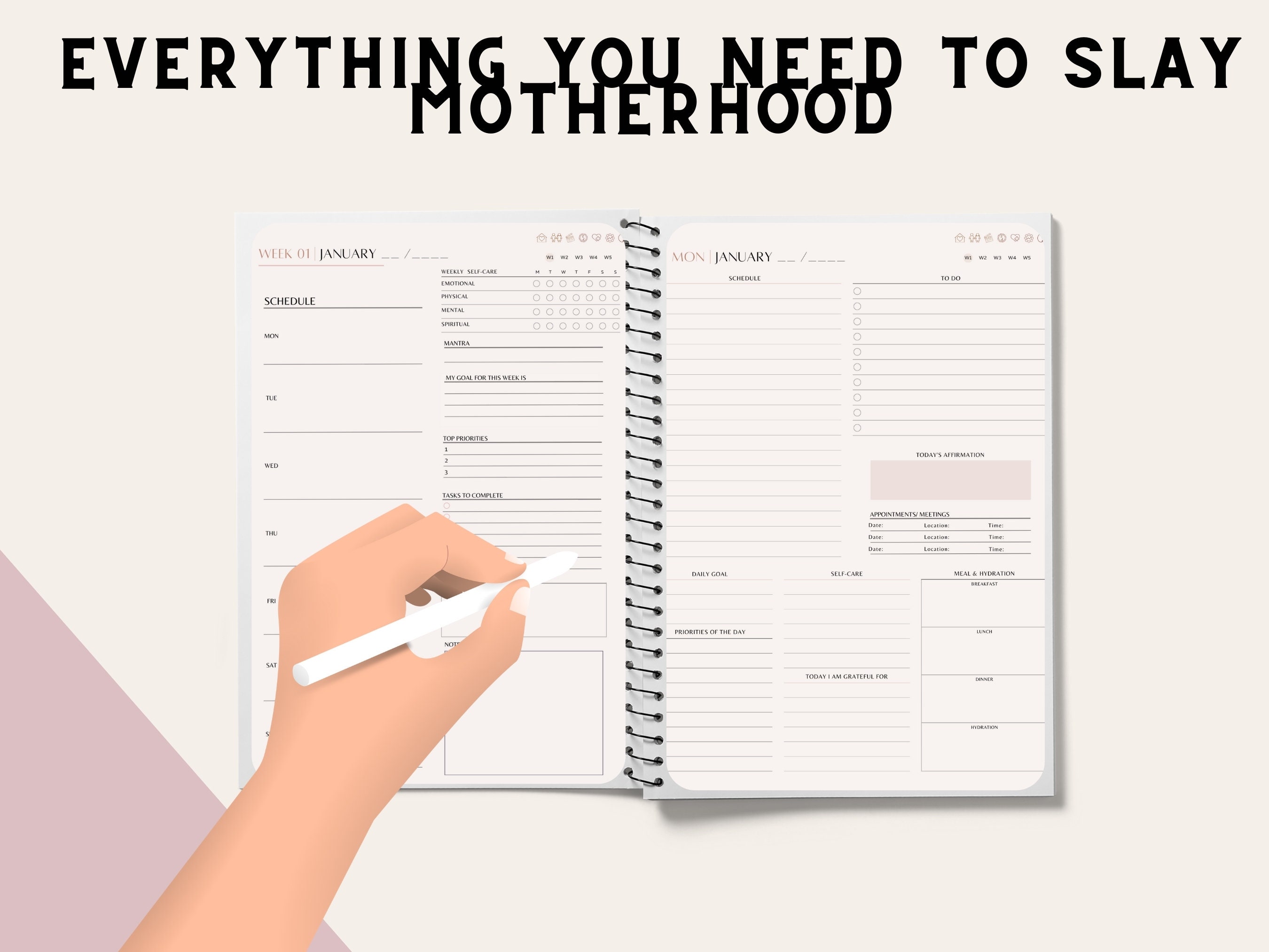 THAT Mom Undated Digital Planner, 2024 Mom Life Planner, Busy Mom ...