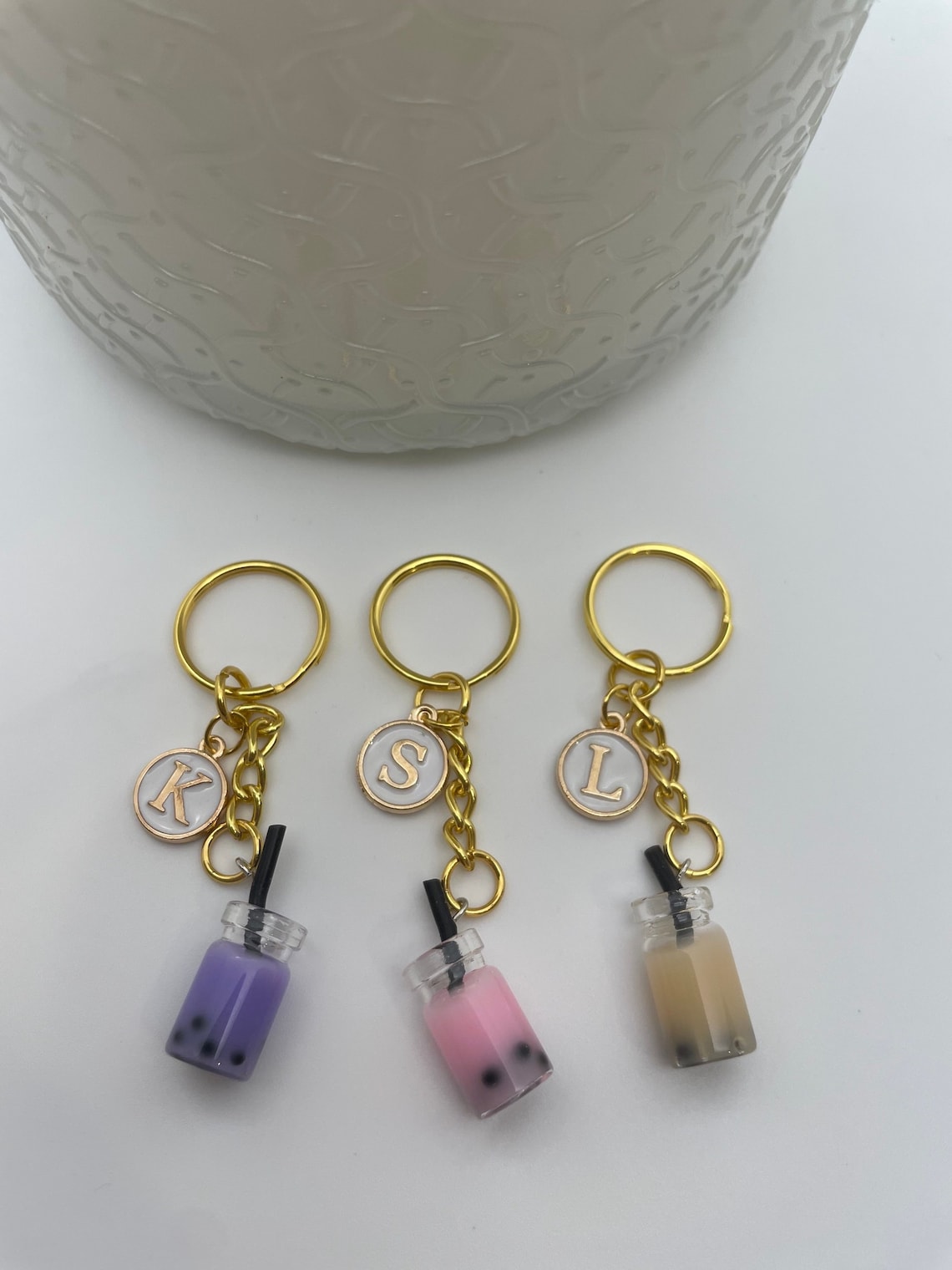 Customized Boba Keychain Bubble Tea Keychain Milk Tea - Etsy
