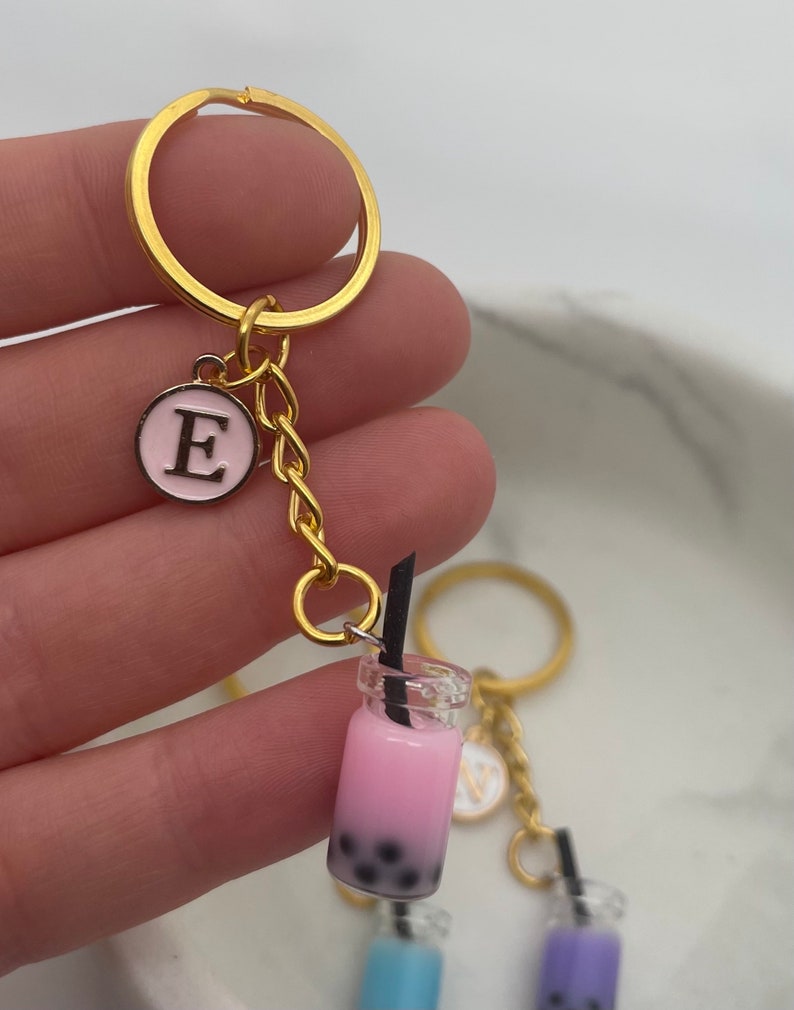 Customized Boba Keychain Bubble Tea Keychain Milk Tea - Etsy