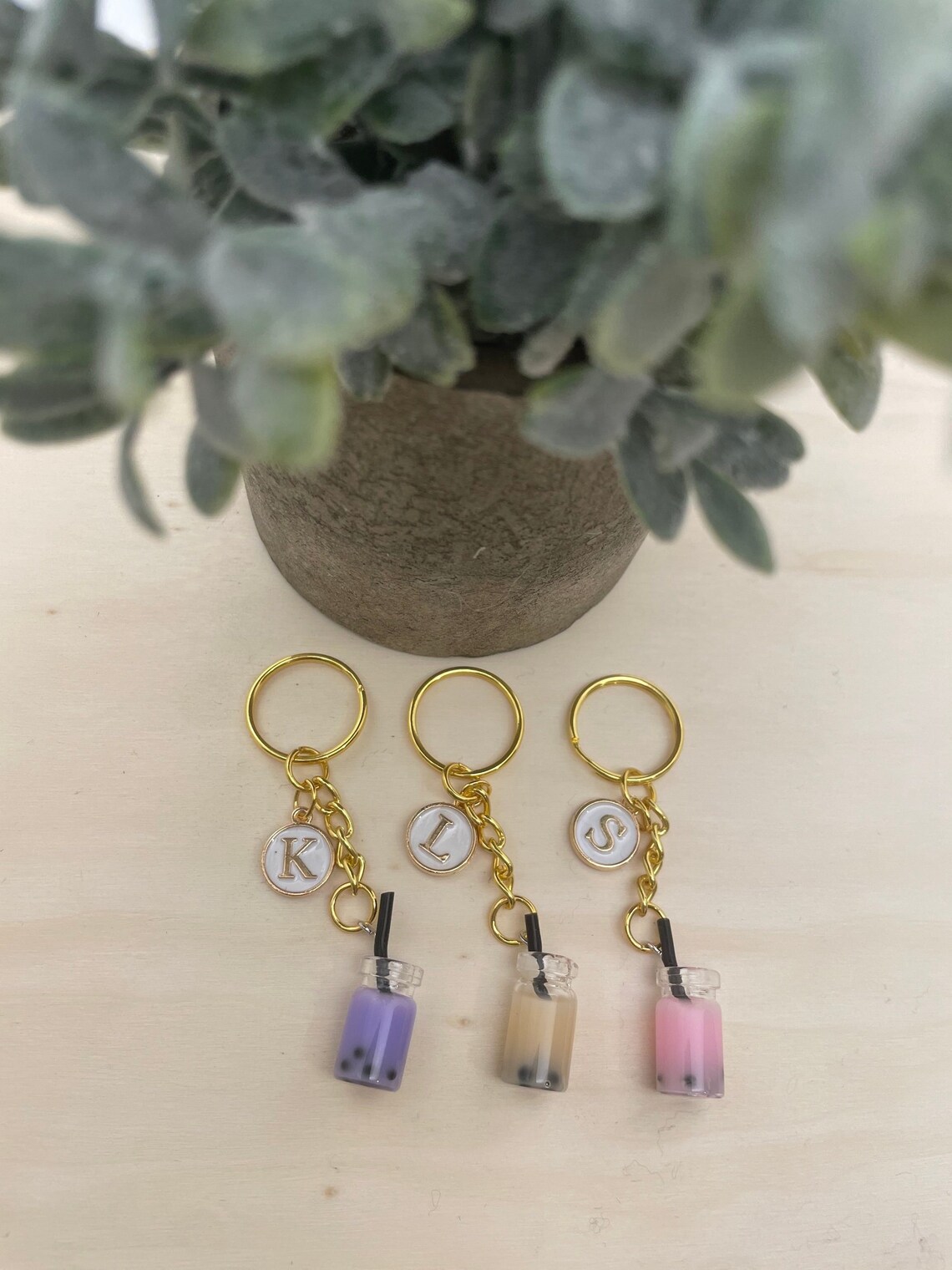 Customized Boba Keychain Bubble Tea Keychain Milk Tea - Etsy