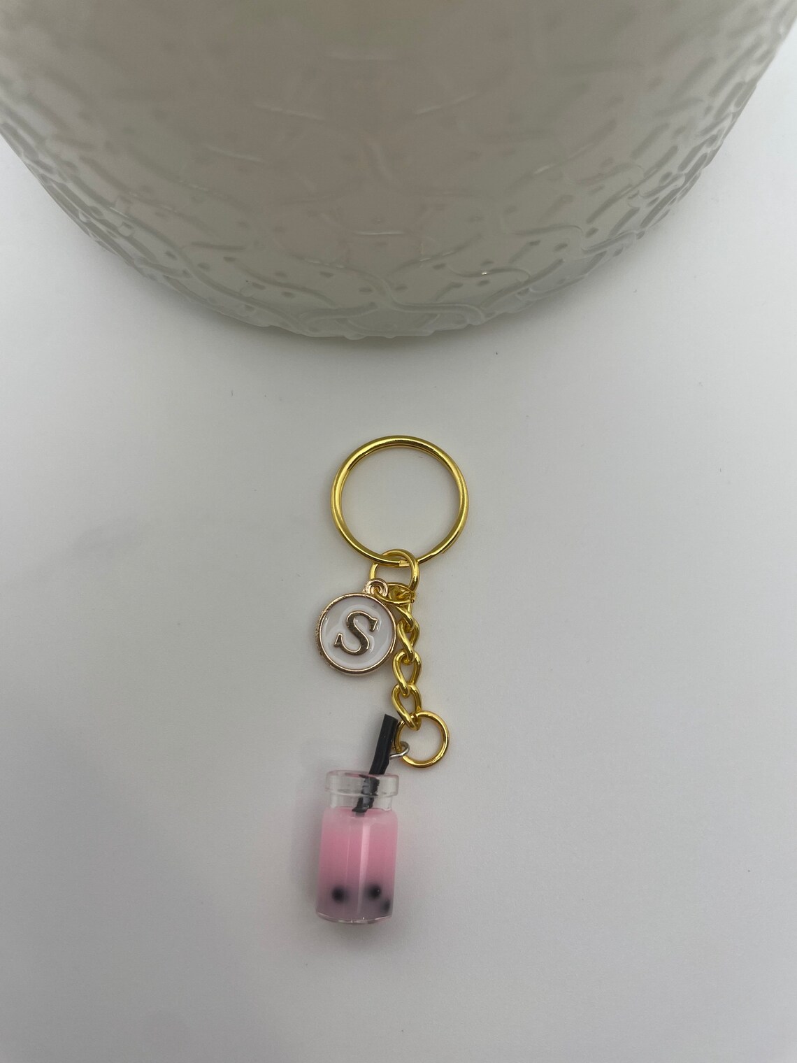 Customized Boba Keychain Bubble Tea Keychain Milk Tea - Etsy
