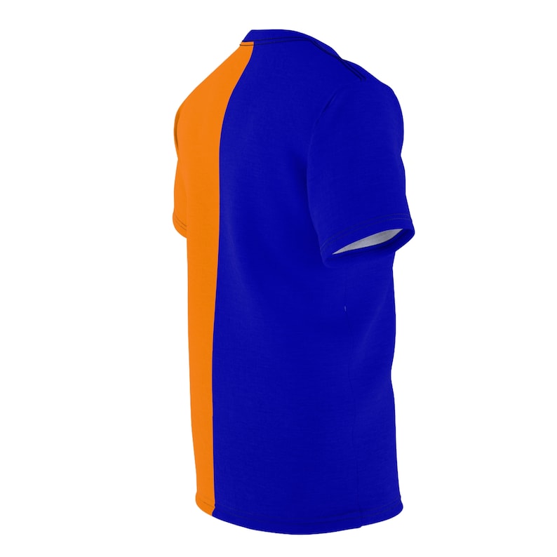 Royal Blue & Orange Two Tone Adult Split Tee Half and Half - Etsy