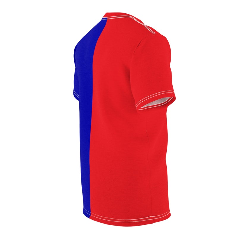 Super Hero Shirt Half Red & Half Royal Blue Adult Split Tee Half and ...