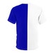 Half Royal Blue & Half White Adult Split Tee Half and Half Shirt - Etsy