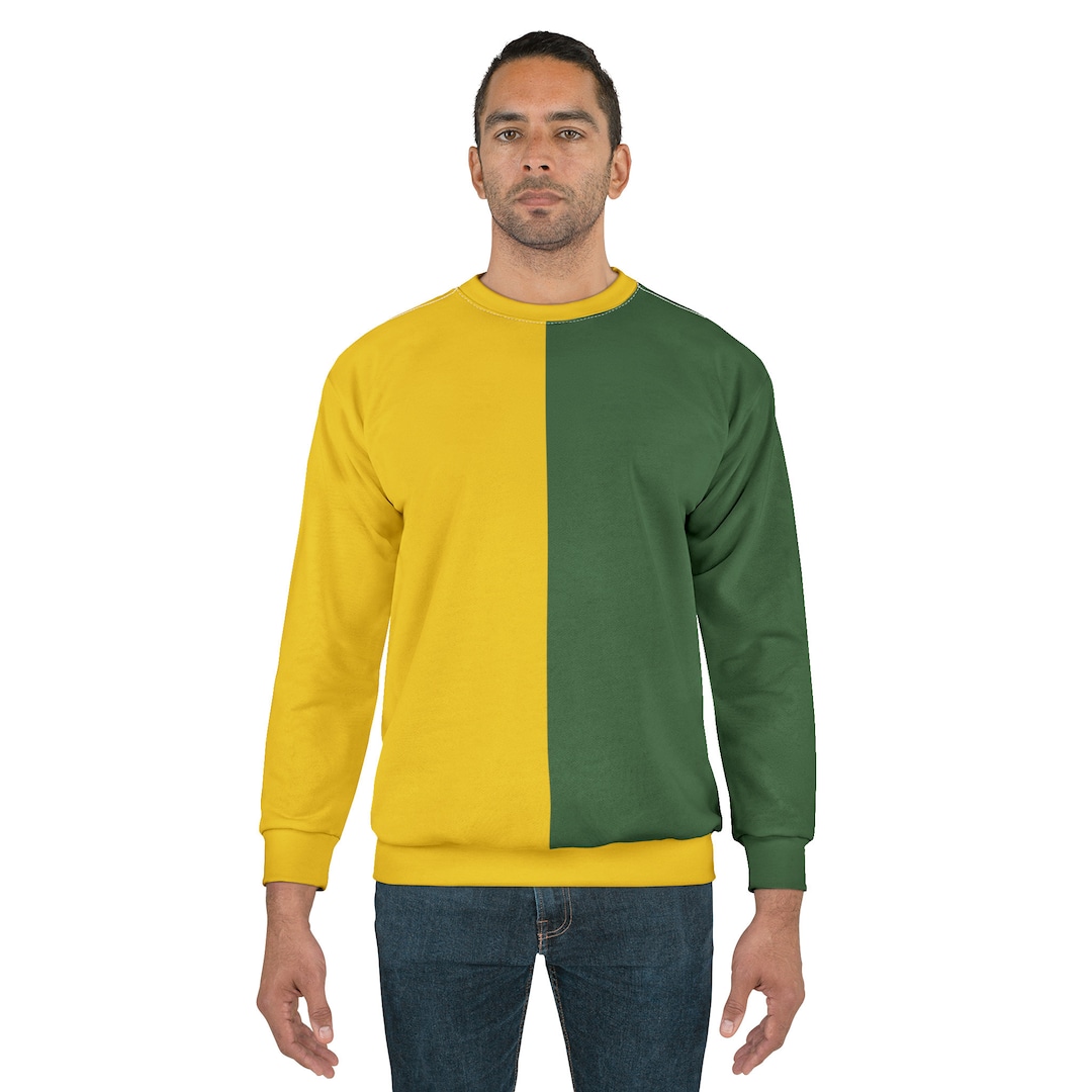 Custom Unisex Sweatshirt Split Color Design Half and Half Colored ...