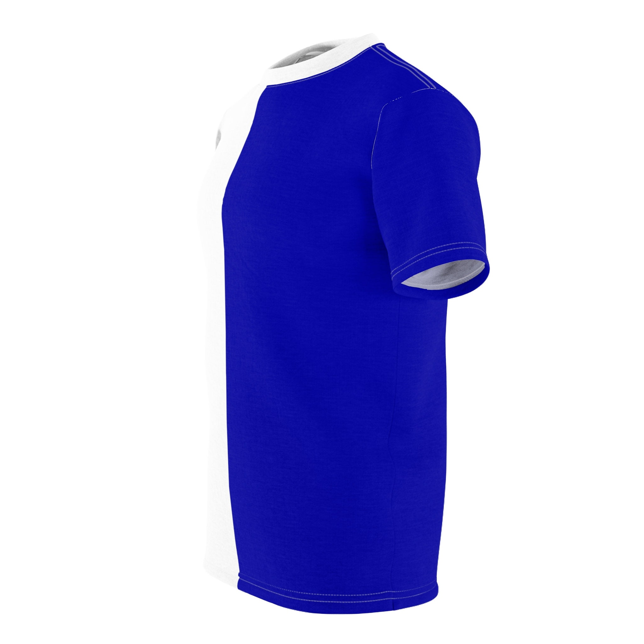 Half Royal Blue & Half White Adult Split Tee Half and Half Shirt - Etsy UK